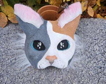 Calico Cat Therian Mask Premade - Etsy