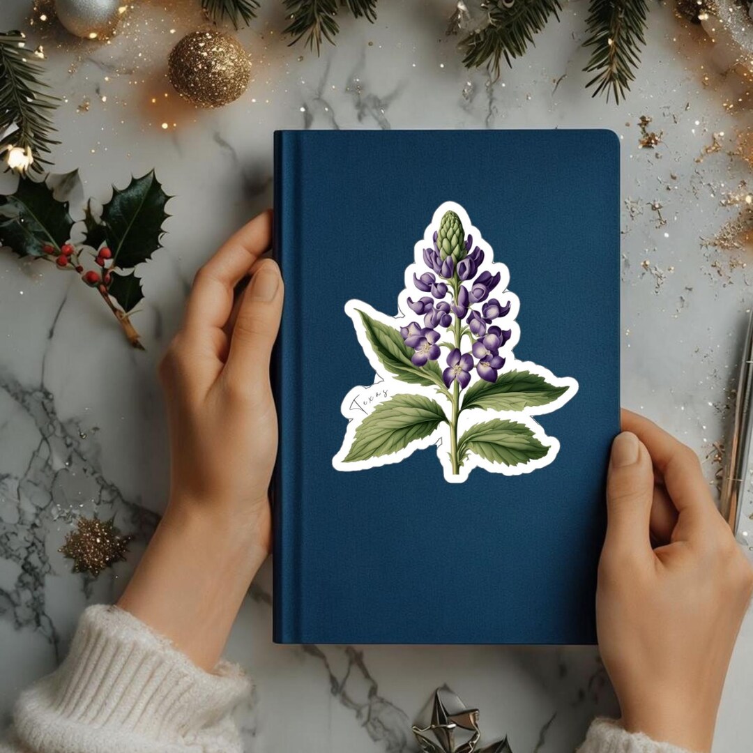 Bluebonnet Texas State Flower Kiss-cut Sticker, Stocking Stuffer ...