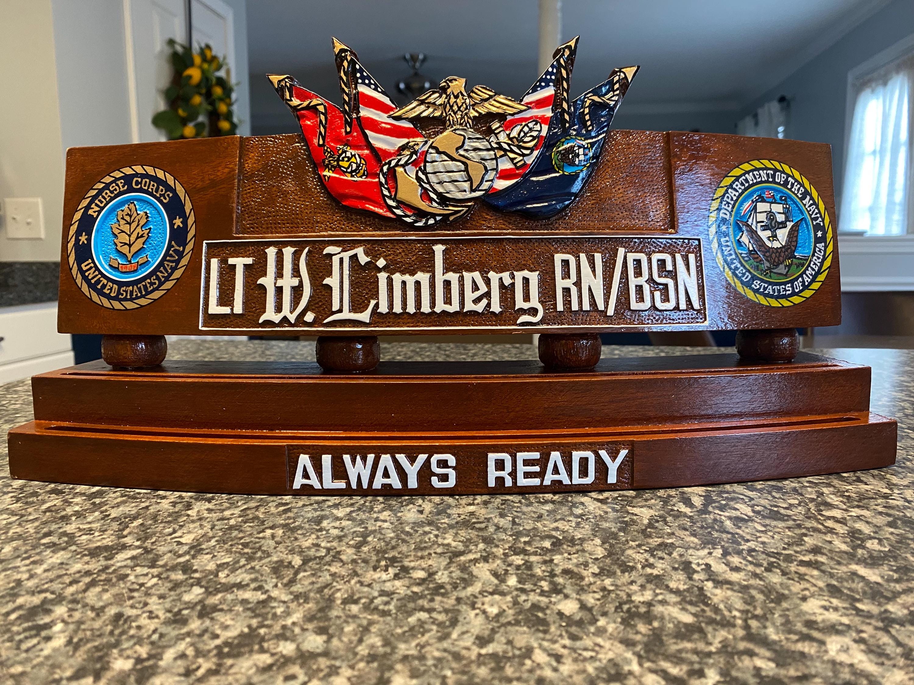 Wooden Desk Plaque - Etsy