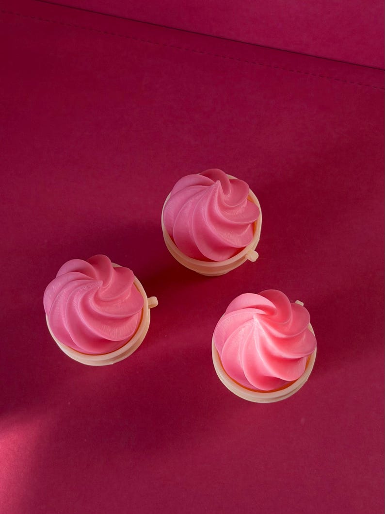 Pink Soft Serve Ice Cream Cone Fidget Clicker • Sensory Stress Relief ...