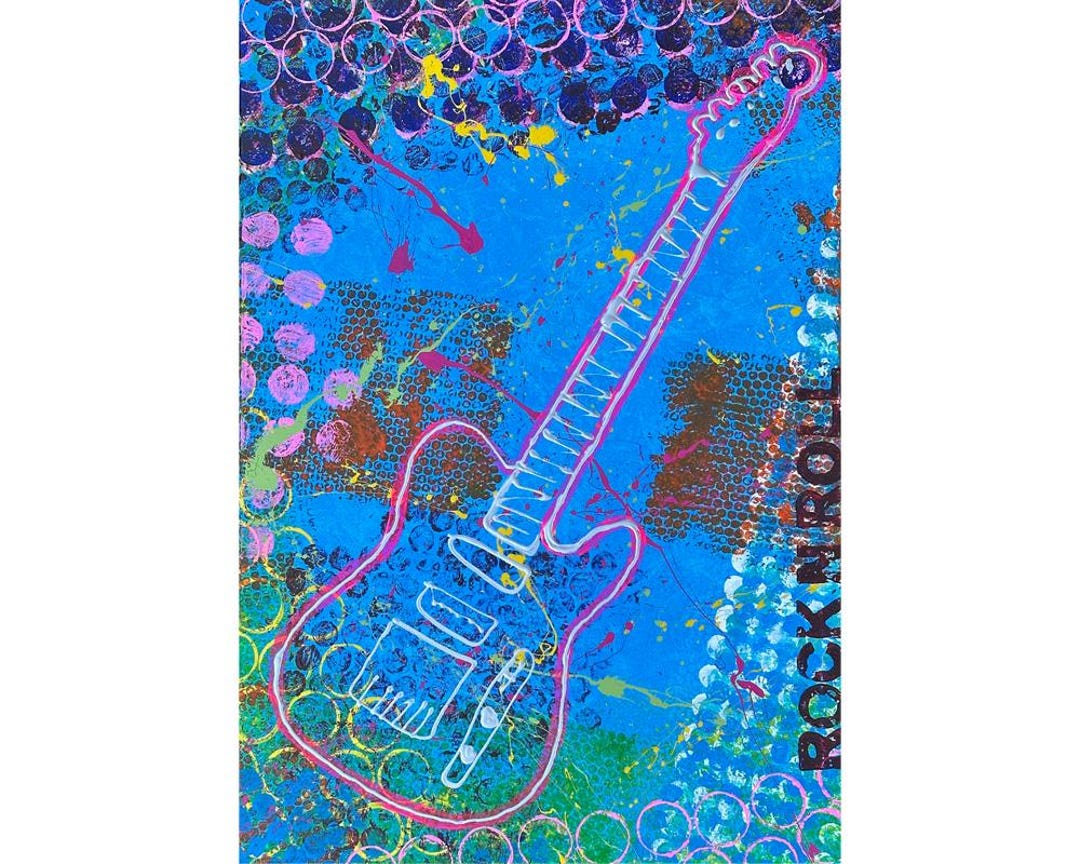 70 X 100 Cm, Telecaster original Size, Acrylic & Varnish on Canvas - Etsy