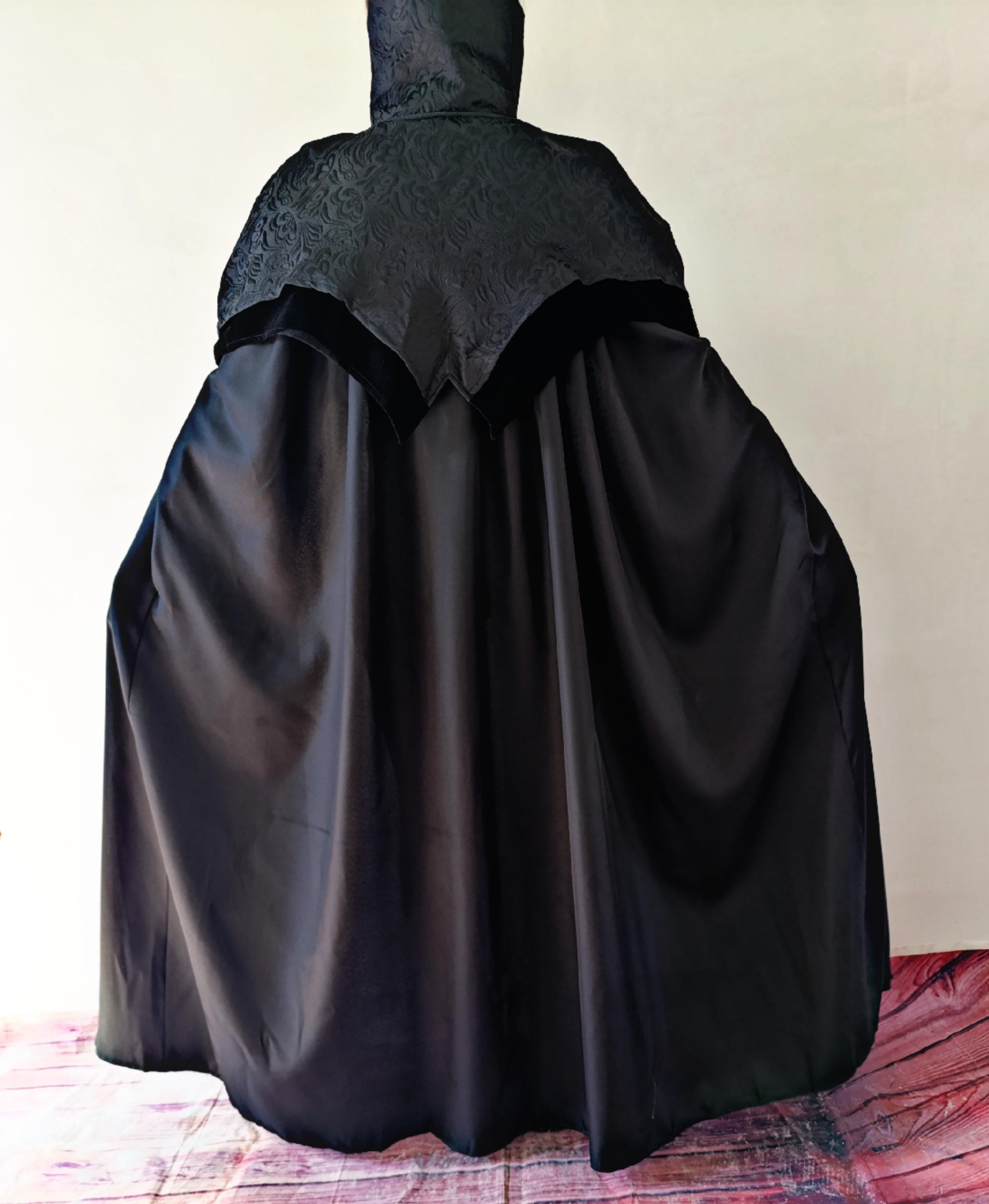 Vampire Cloak With Collar: Long Gothic Halloween Costume - Etsy