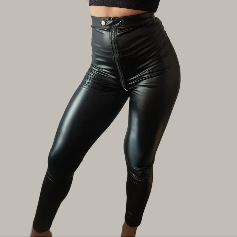 Wet Look Leggings - Etsy