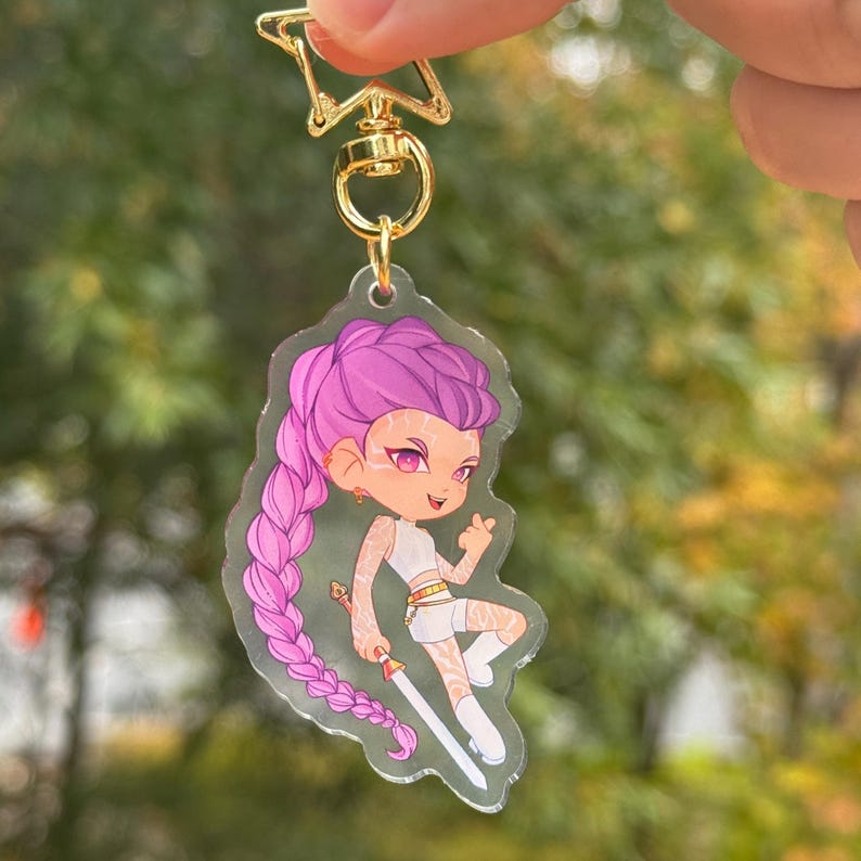 Kpop Acrylic Keychain, Hunters and Demon | Rumi | Jinu | Mira | Zoey ...