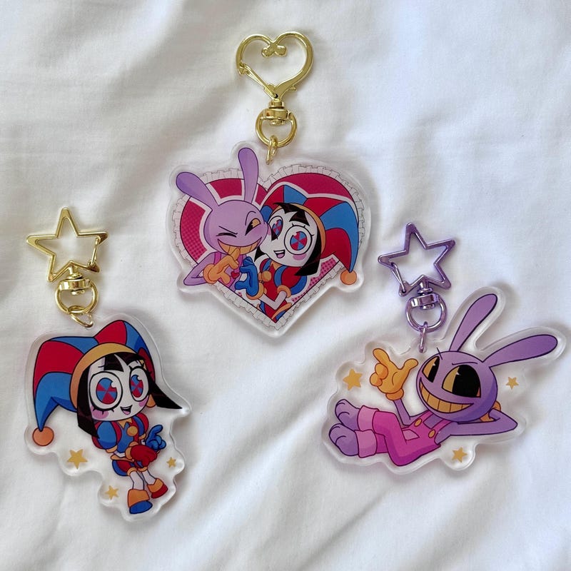 Pomni Keychain - Etsy