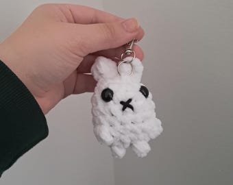 Crochet Bunny Keychain - Etsy