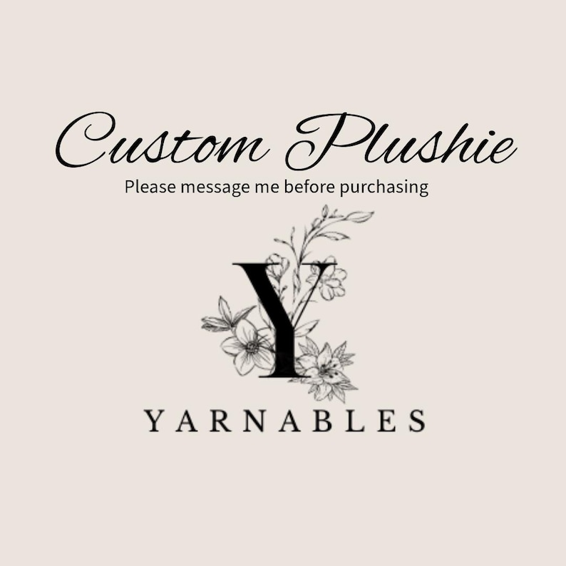Custom Crochet Plushie Amigurumi Handmade Stuffed Animal - Etsy