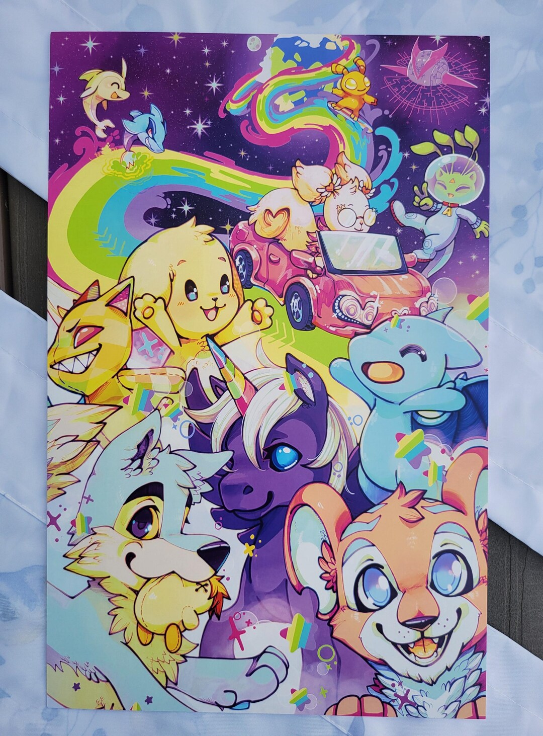 Neopets Fan Art Print: "neon Nostalgia" | 11x17 or 4x6 - Etsy