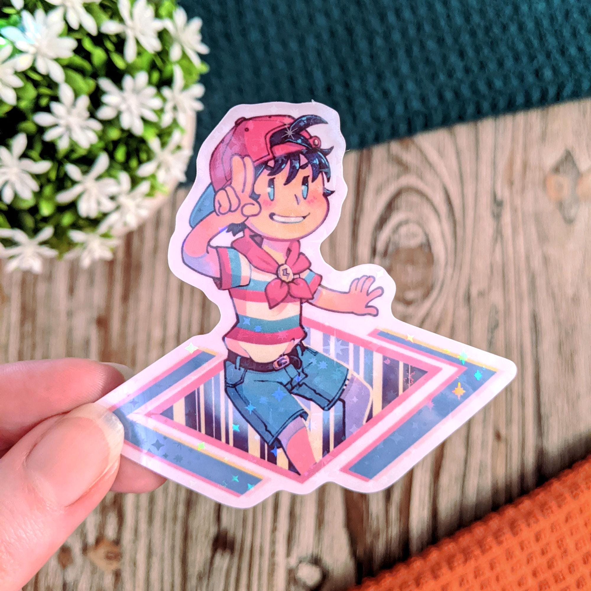 Earthbound Mother Fan Art Stickers Waterproof Holographic Vinyl Sticker ...