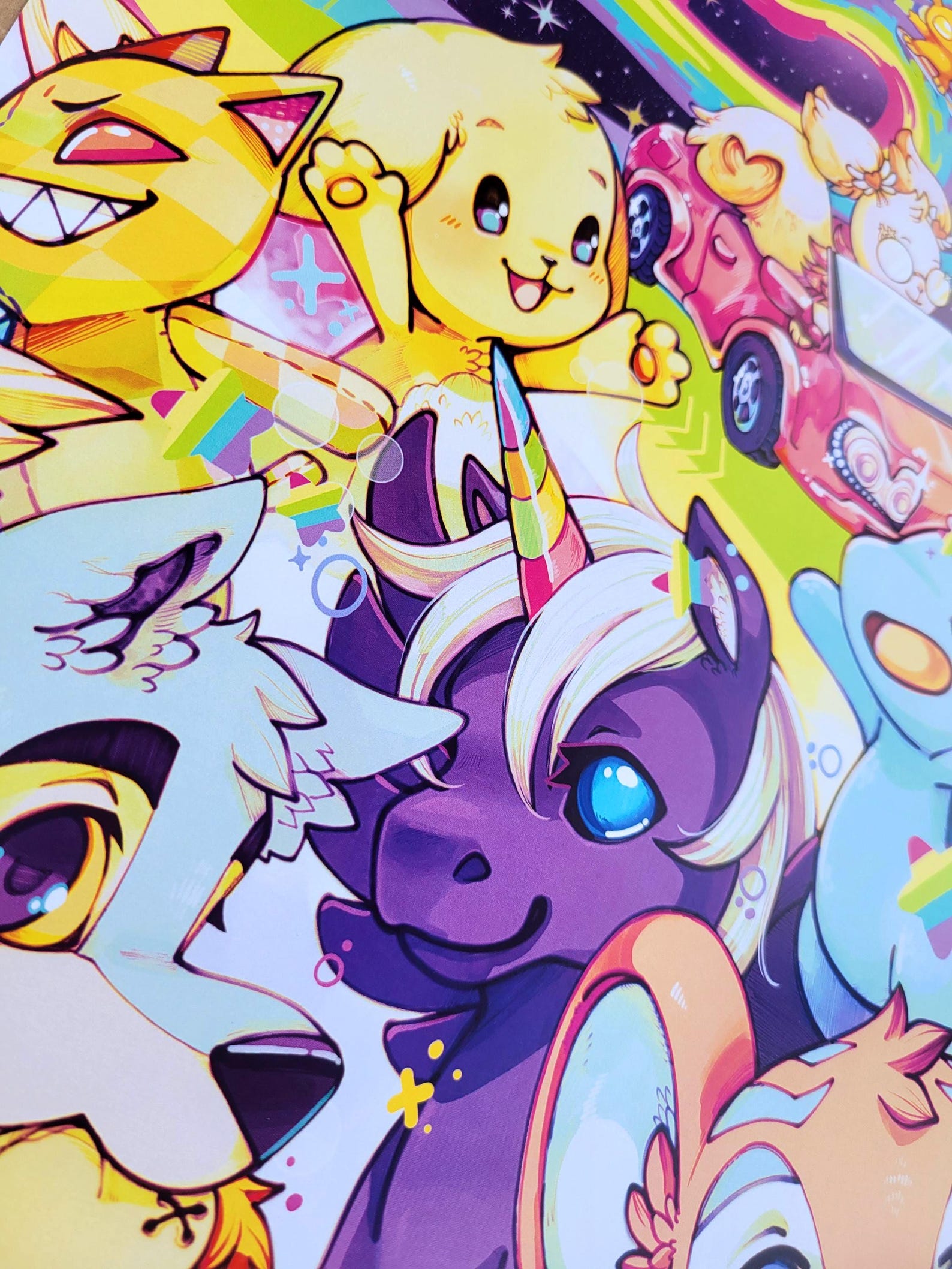 Neopets Fan Art Print: "neon Nostalgia" | 11x17 or 4x6 - Etsy
