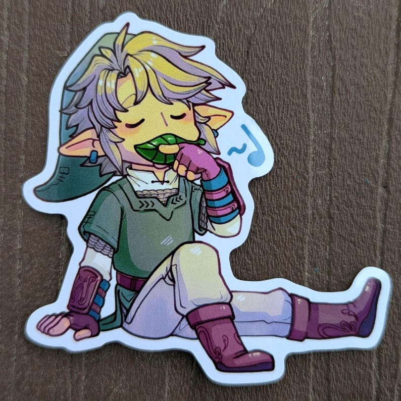 Cute Musical Zelda Fan Art Stickers | Link and Sheik Stickers | TP, SS ...