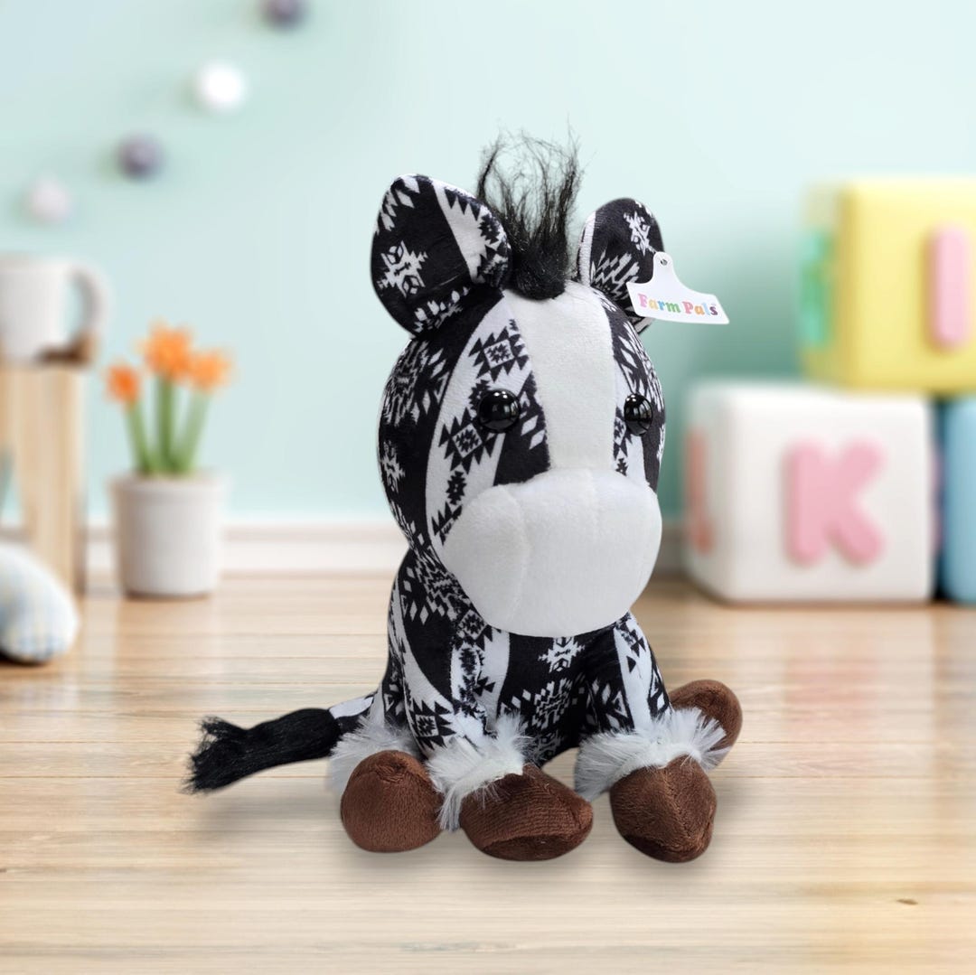 Western Farm Pals Plushie | Aztec Print Stuffed Animal - Etsy