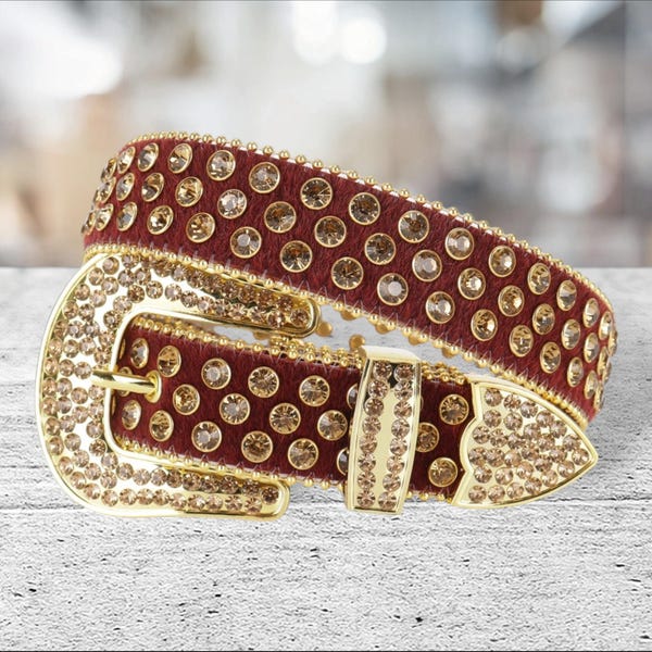 Rhinestone Belt Cowboy - Etsy