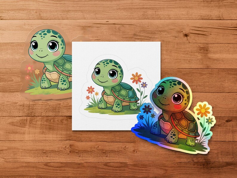 Turtle Clipart, Cute Baby Animal Clipart, Nursery Room Clipart, Turtle ...