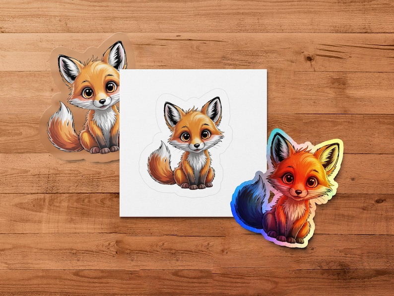 Cute Fox Clipart, Baby Animal Clipart, Nursery Decor, Woodland Animals ...