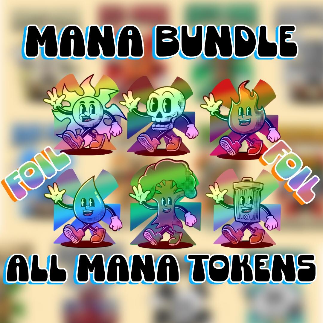 All Mana Tokens Foil - Etsy