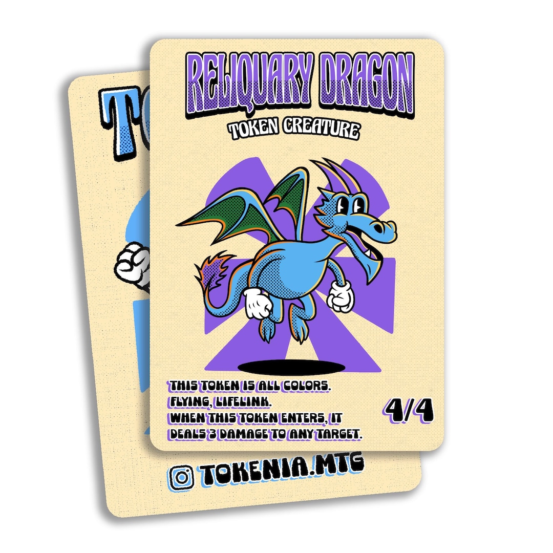 Reliquary Dragon Token - Etsy