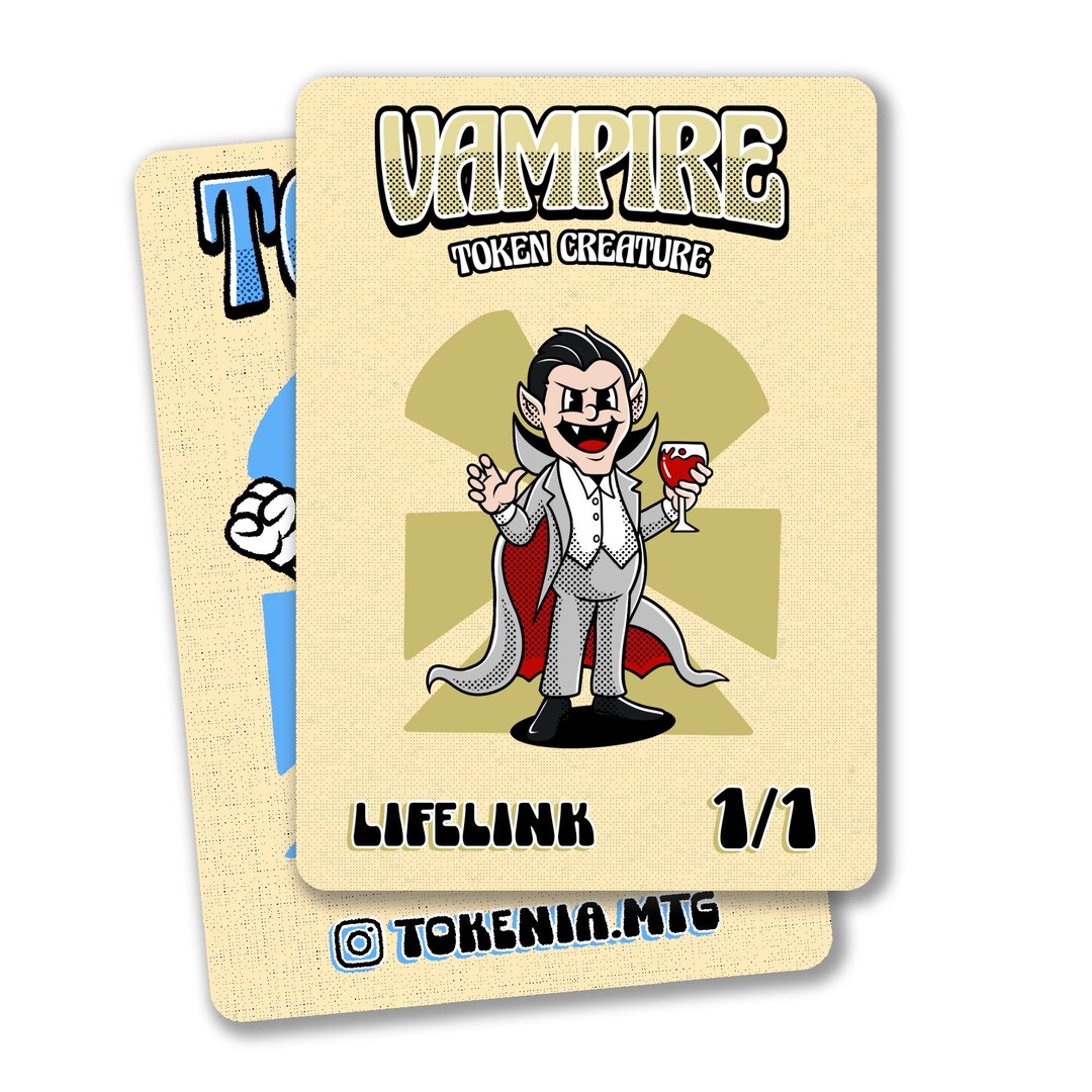 Vampire Lifelink White Token - Etsy