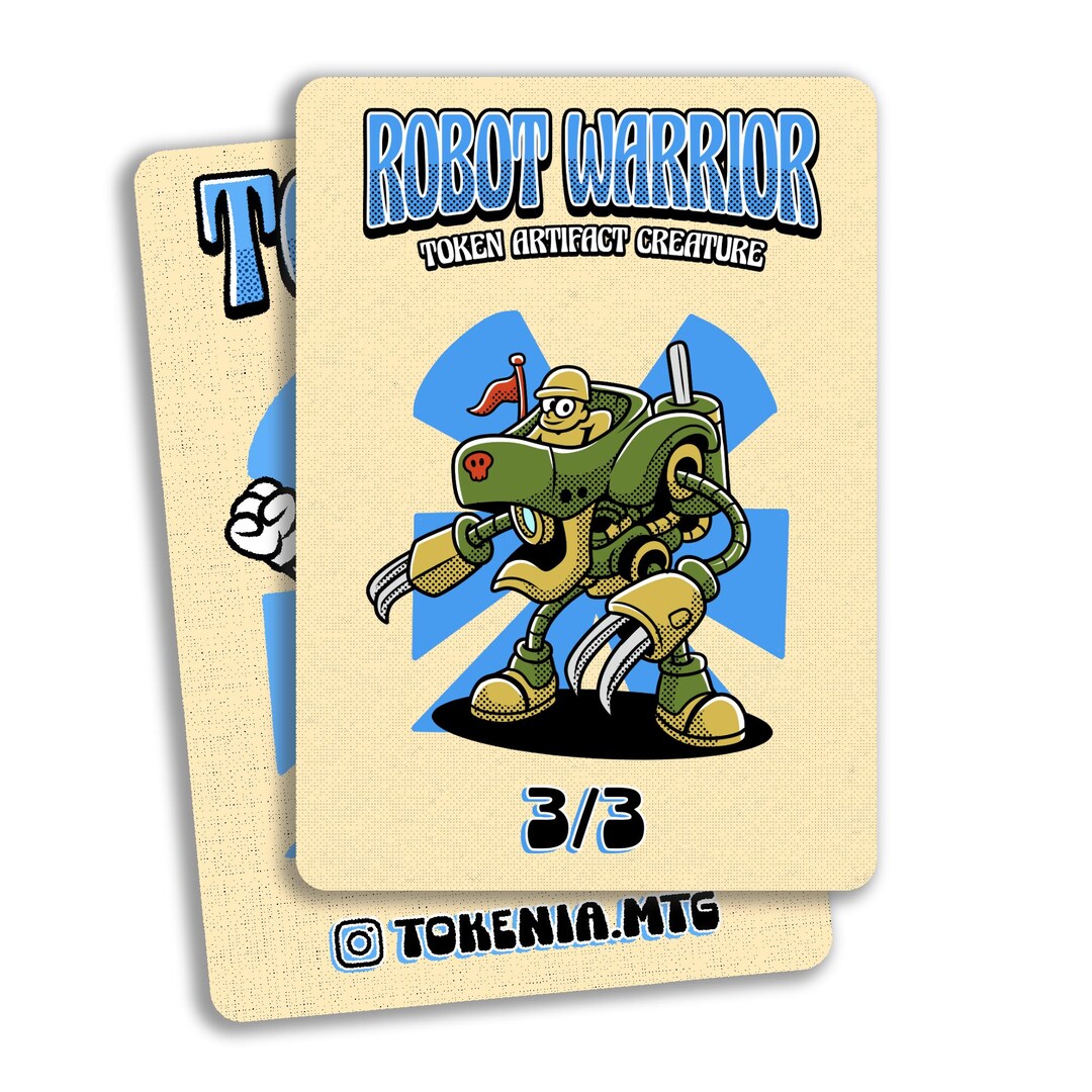 Robot Warrior Token - Etsy
