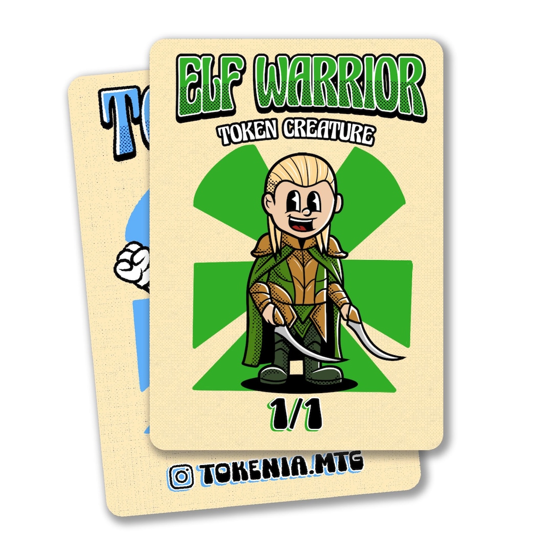 Elf Warrior Token - Etsy