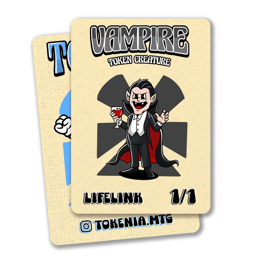 Vampire Lifelink Black Token - Etsy