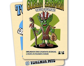 Mtg Goblin Shaman 2/2 Token for Fable of the Mirror-breaker Alternative ...