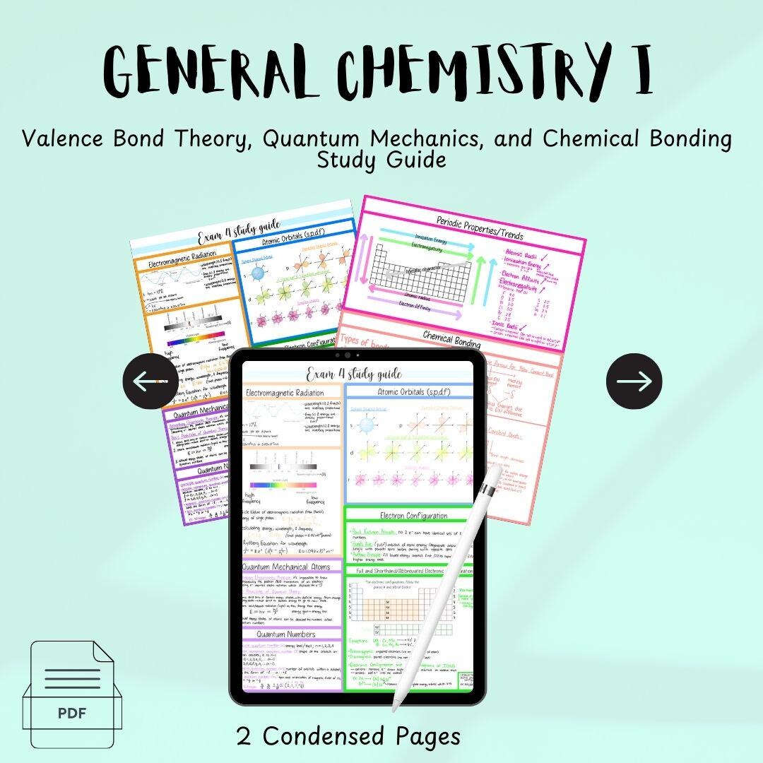 General Chemistry I Valence Bond Theory, Quantum Mechanics, and ...