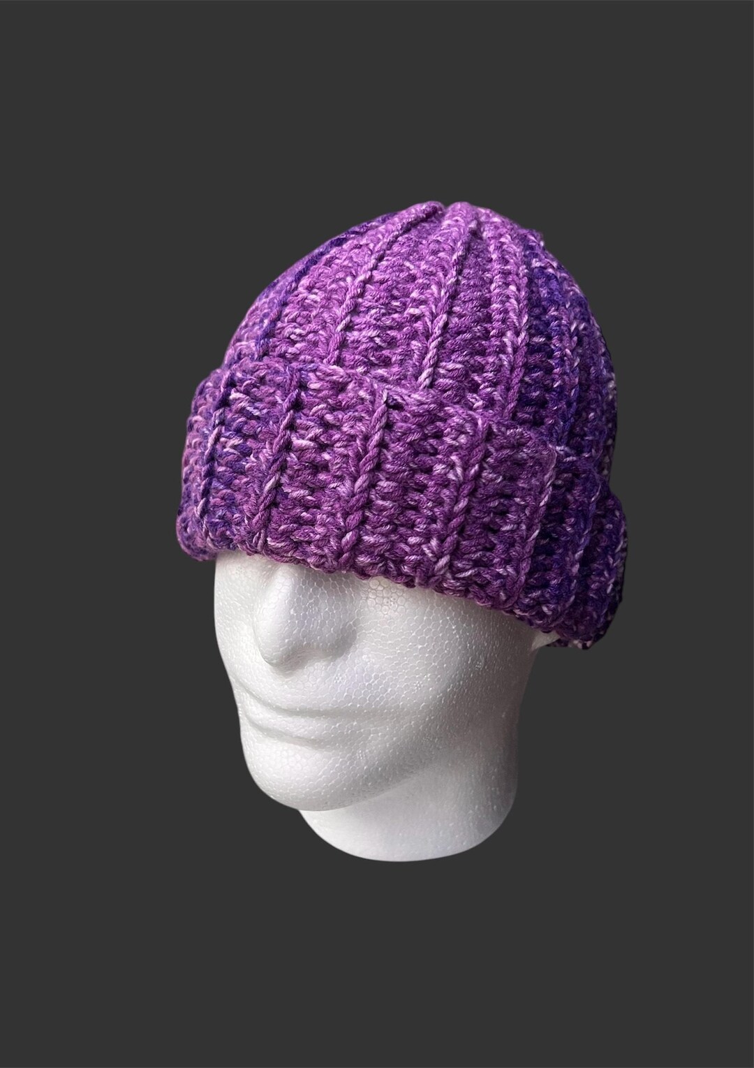 Double Stranded Ombre Ripped Beanie - Etsy