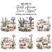 South African Karoo Clipart Set: Rustic Farm Illustrations (PNG Digital ...