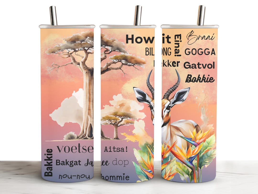 Springbok Skinny Tumbler Sublimation Design - Etsy