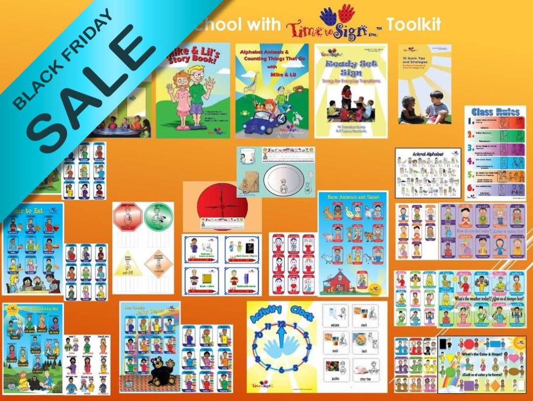 Sign Language ASL Preschool Kit With Online Learning - Etsy
