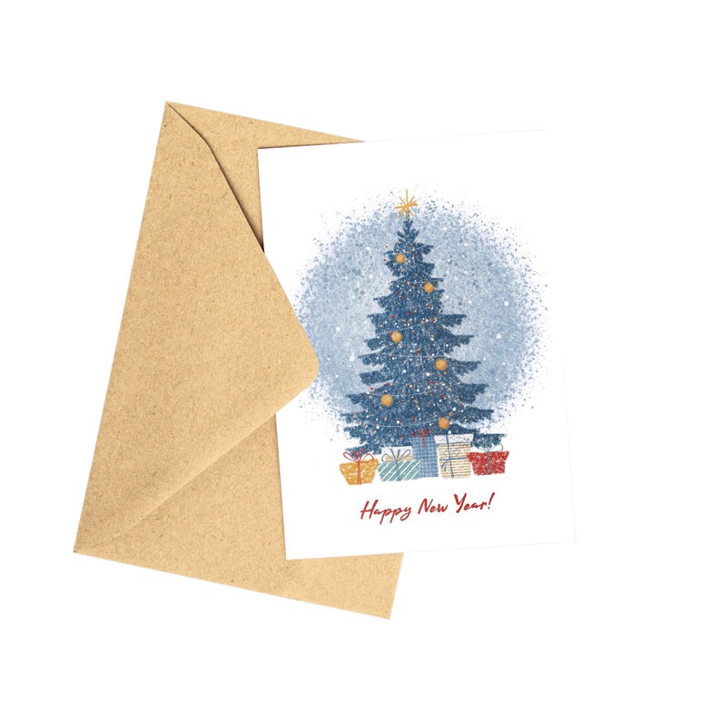 Printable Christmas Cards Set of 6 – Watercolor Holiday Greeting Cards ...