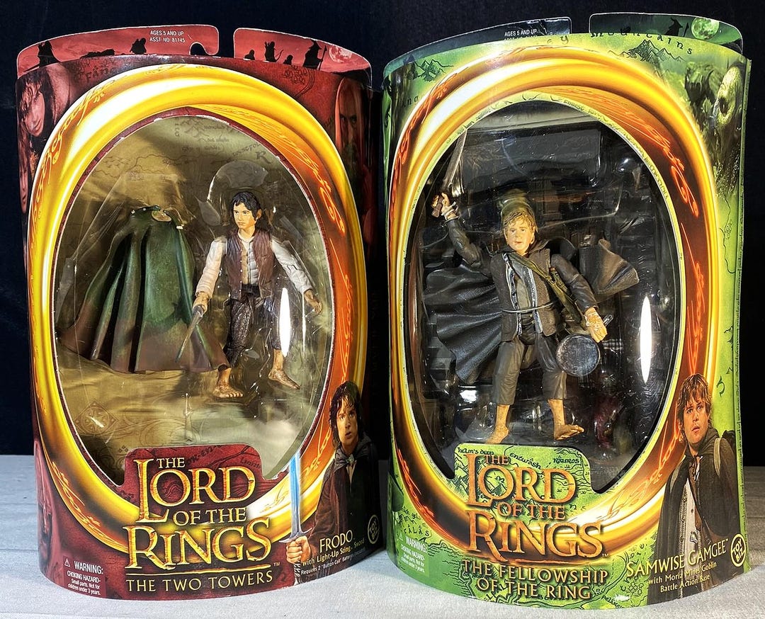 Lord of the Rings Two Towers Frodo & Fellowship of the Ring Samwise ...