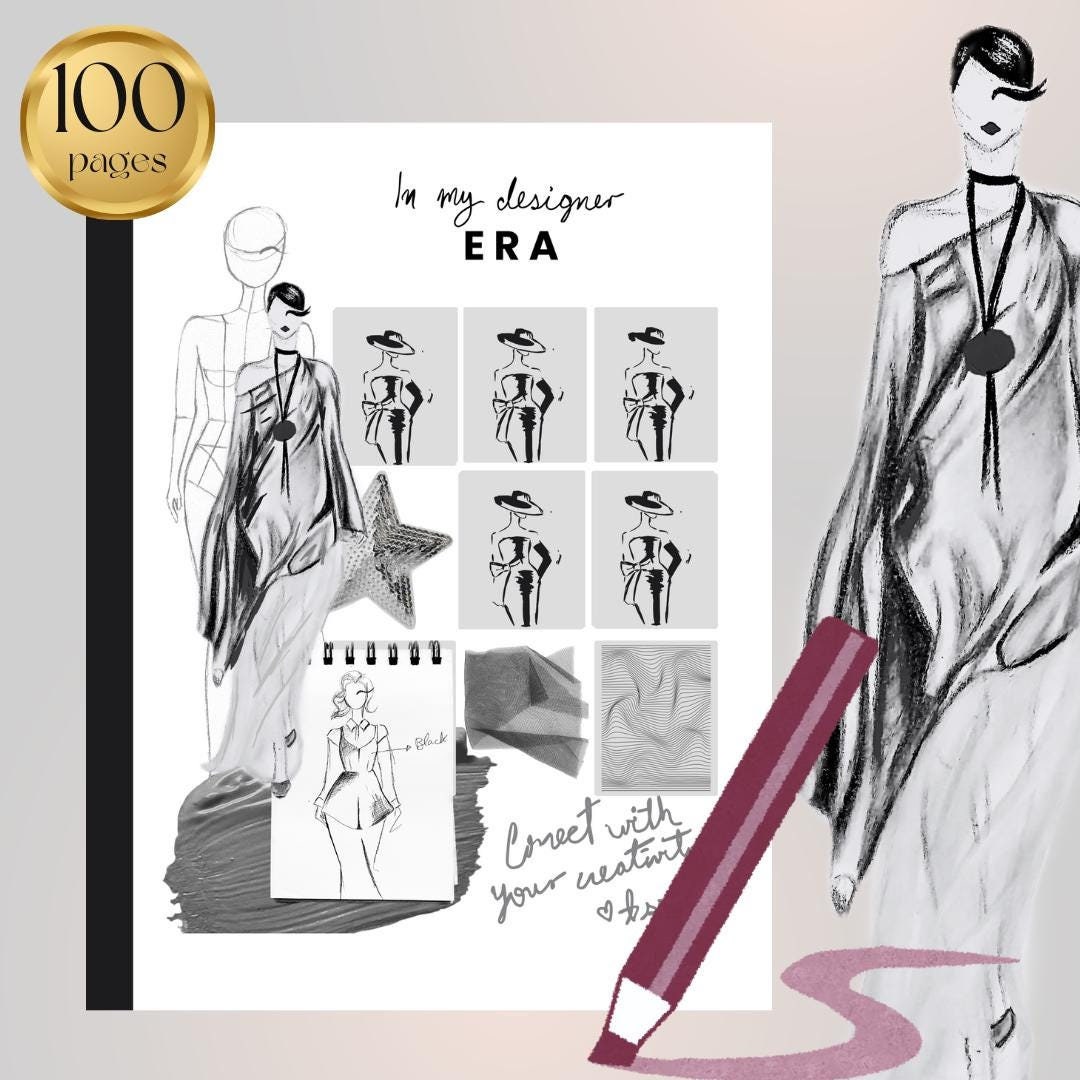 Coloring Book "in My Fashion Designer Era" - Etsy