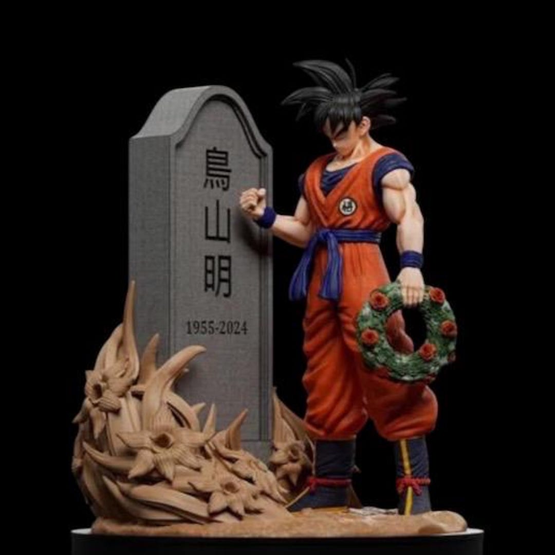 Goku Mourning Akira Toriyama Heartfelt Tribute Dragon Ball Inspired Art ...