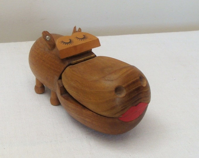 Vintage 1959 Zoo Line Hippo Box - Etsy