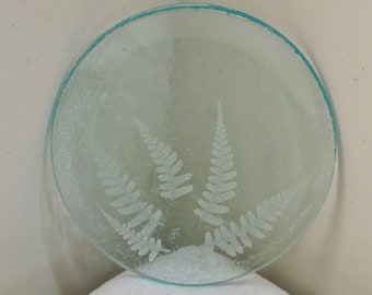 Etched Glass Ferns - Etsy