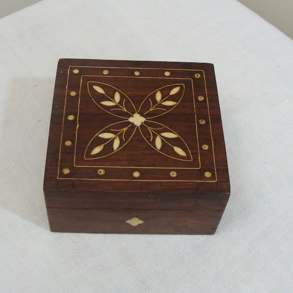 Inlaid Wood Box - Etsy