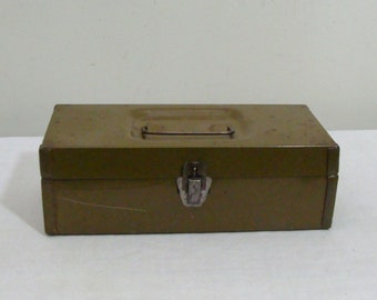 Green Metal Box | Etsy