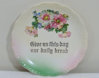 Give Us This Day Our Daily Bread Vintage Plate | Etsy