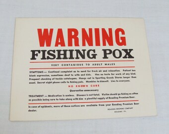 Fishing Sign Vintage - Etsy