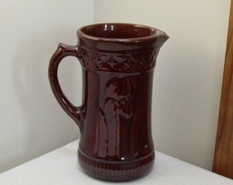 Mccoy Brown Pitcher - Etsy