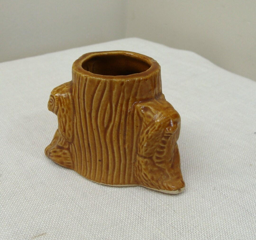 Vintage Stump & Wise Monkeys Toothpick Holder - Hear No Evil See No ...