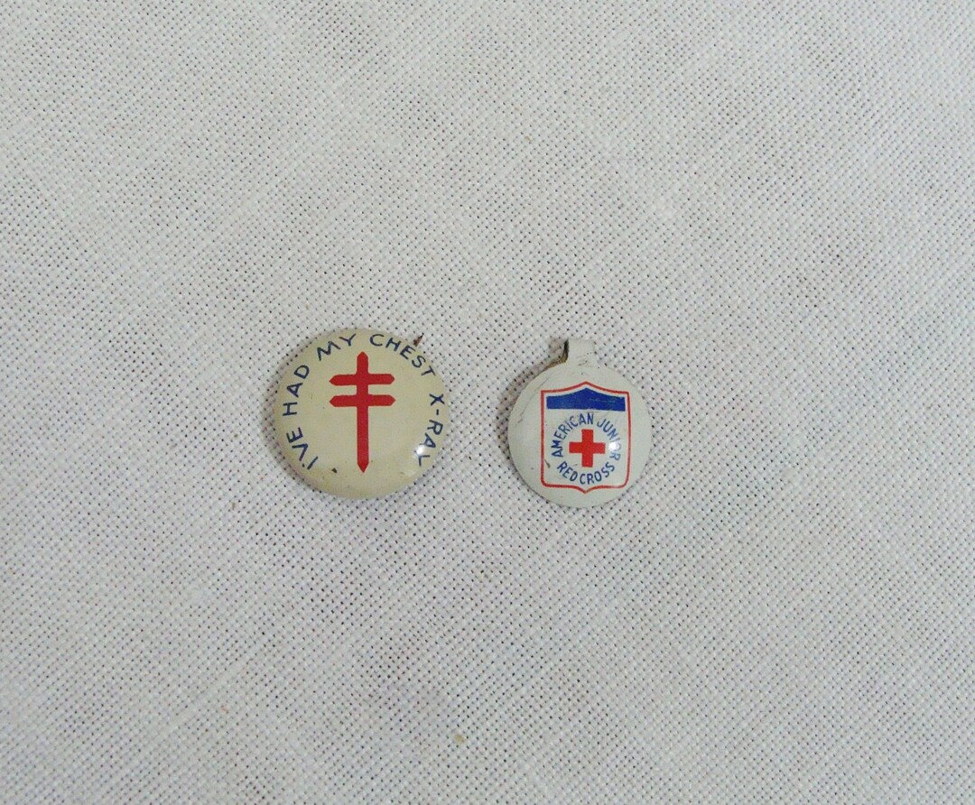Vintage Lot of 2 Junior Red Cross & Chest X-ray Pins - Etsy