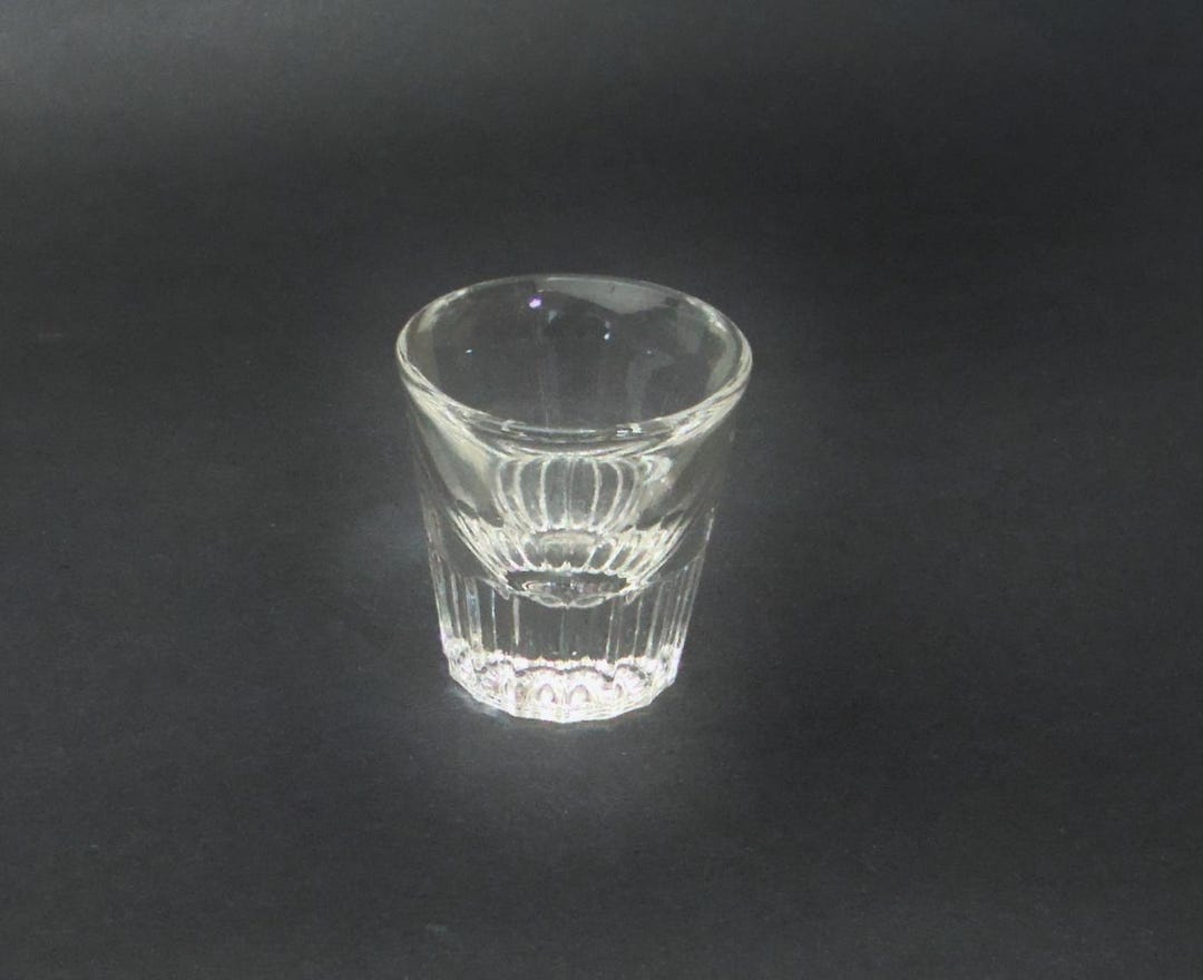 Vintage Glass Shot Glass - Bar Ware - Etsy