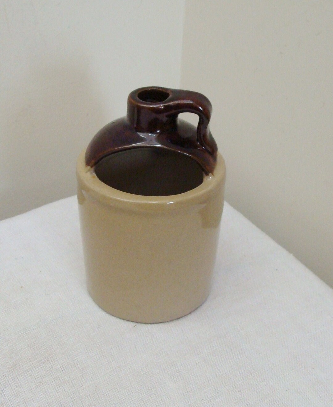 Vintage Stoneware Jug With Open Top - Flower Vase - Etsy