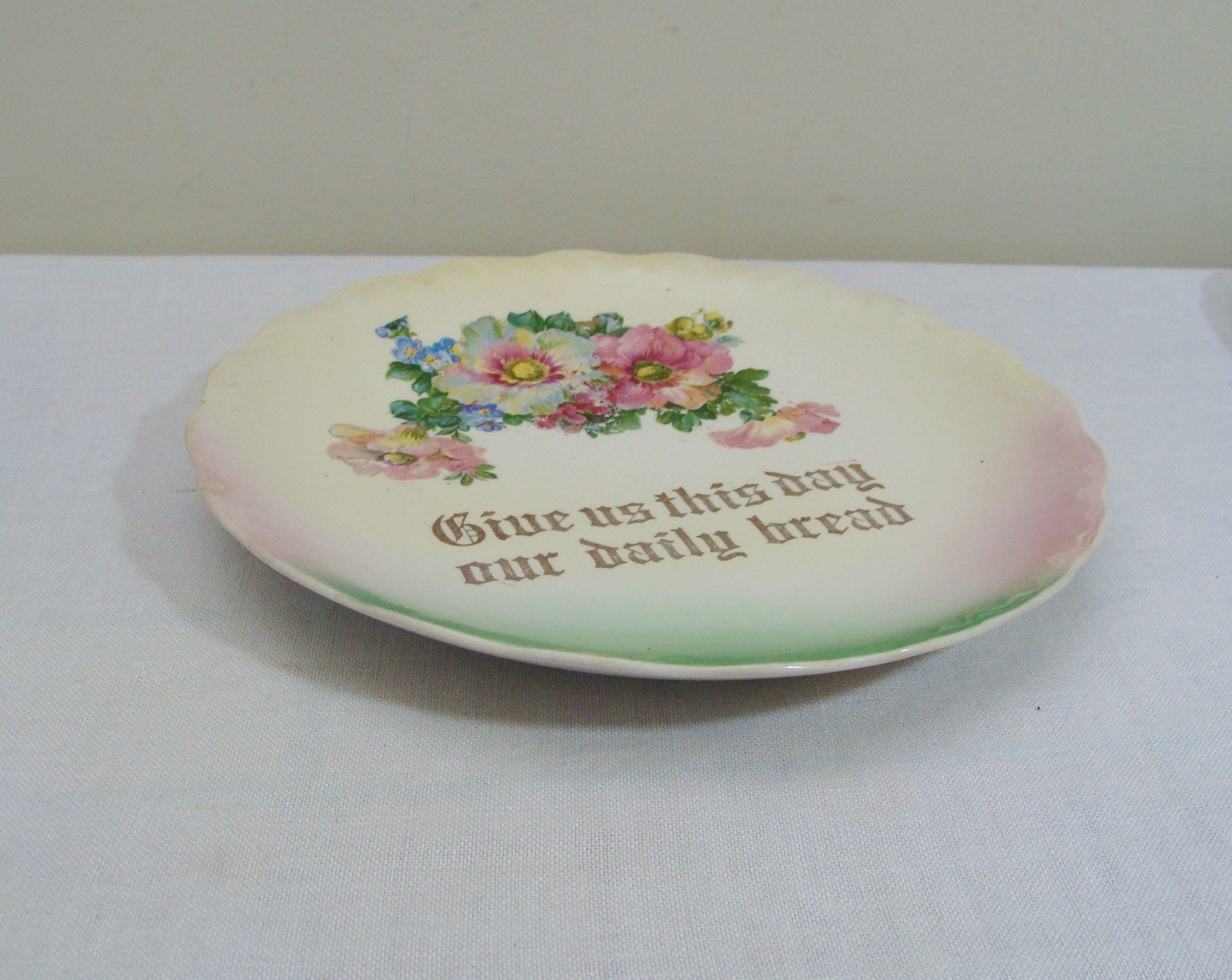 Vintage Give Us This Day Our Daily Bread Plate DE Mcnicol | Etsy