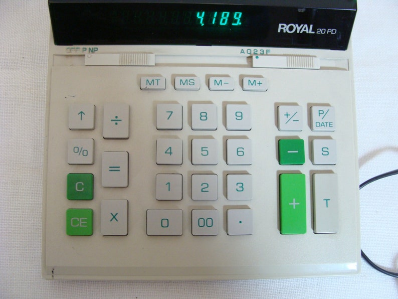Vintage Royal 20PD Desktop Calculator | Etsy