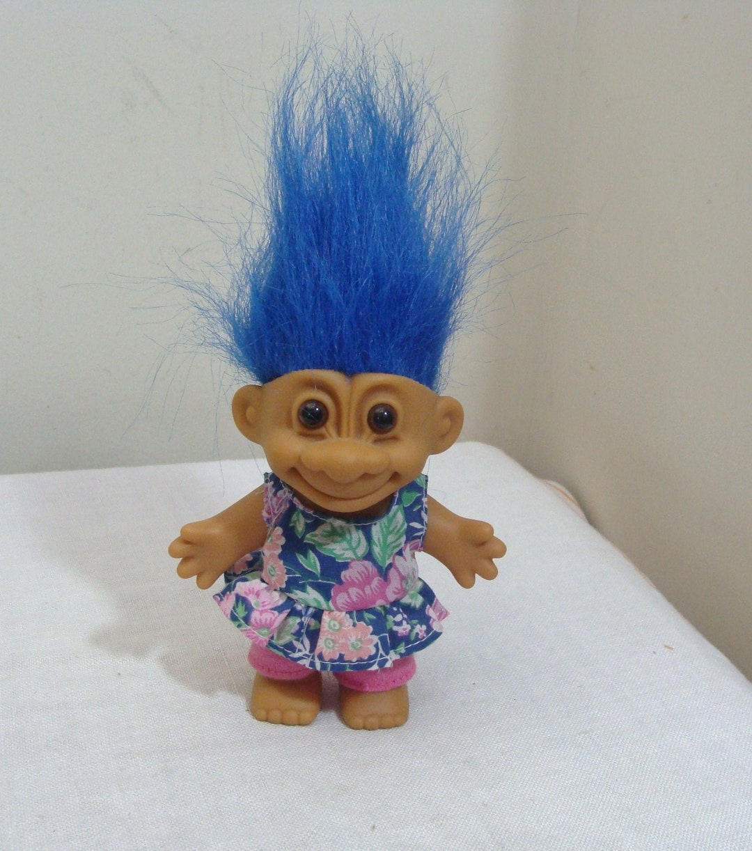 Vintage Little Girl Troll Blue Hair - Etsy