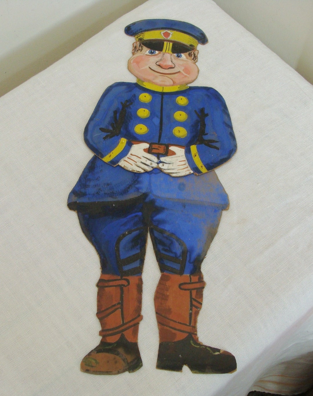 Vintage Cardboard Cut-out of Policeman - Etsy